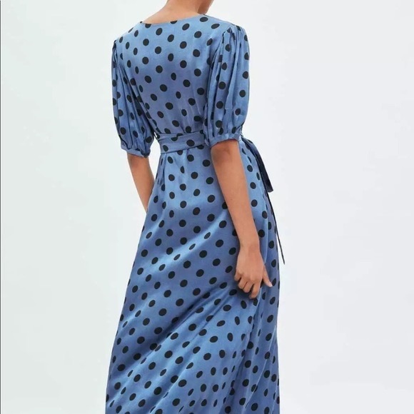 Zara Dresses Zara Polka Dot Wrap Dress Nwt Poshmark